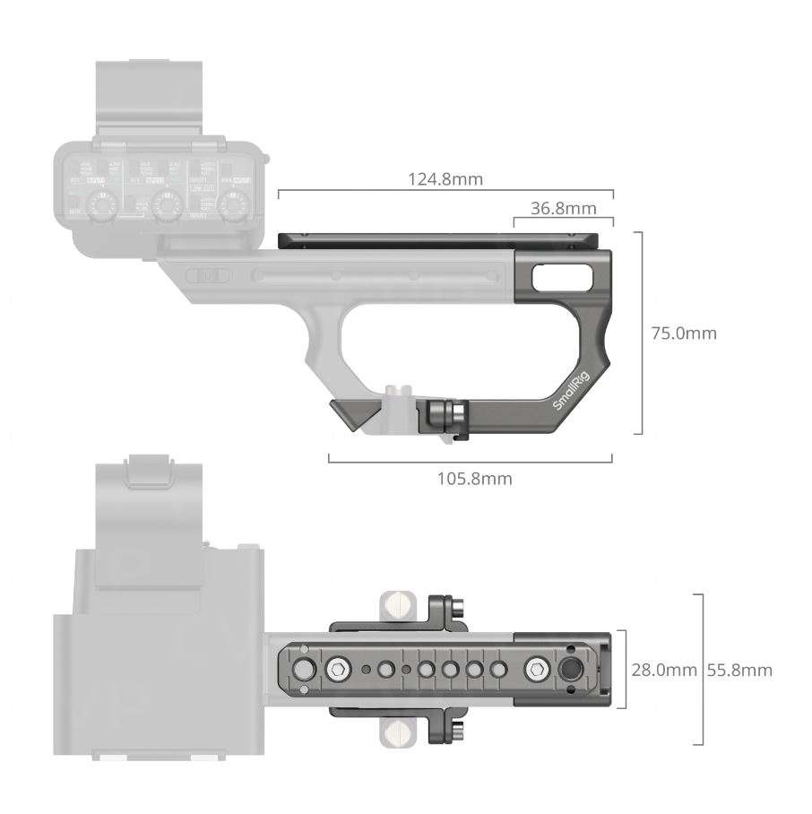 Buy - SmallRig Ext Mount Plate Kit XLR Handle - FX3 (SR4830)
