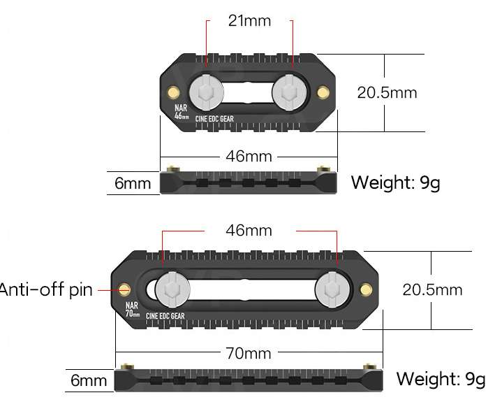 Buy - Vaxis Quick Release Nato Rail (VAC21-28)