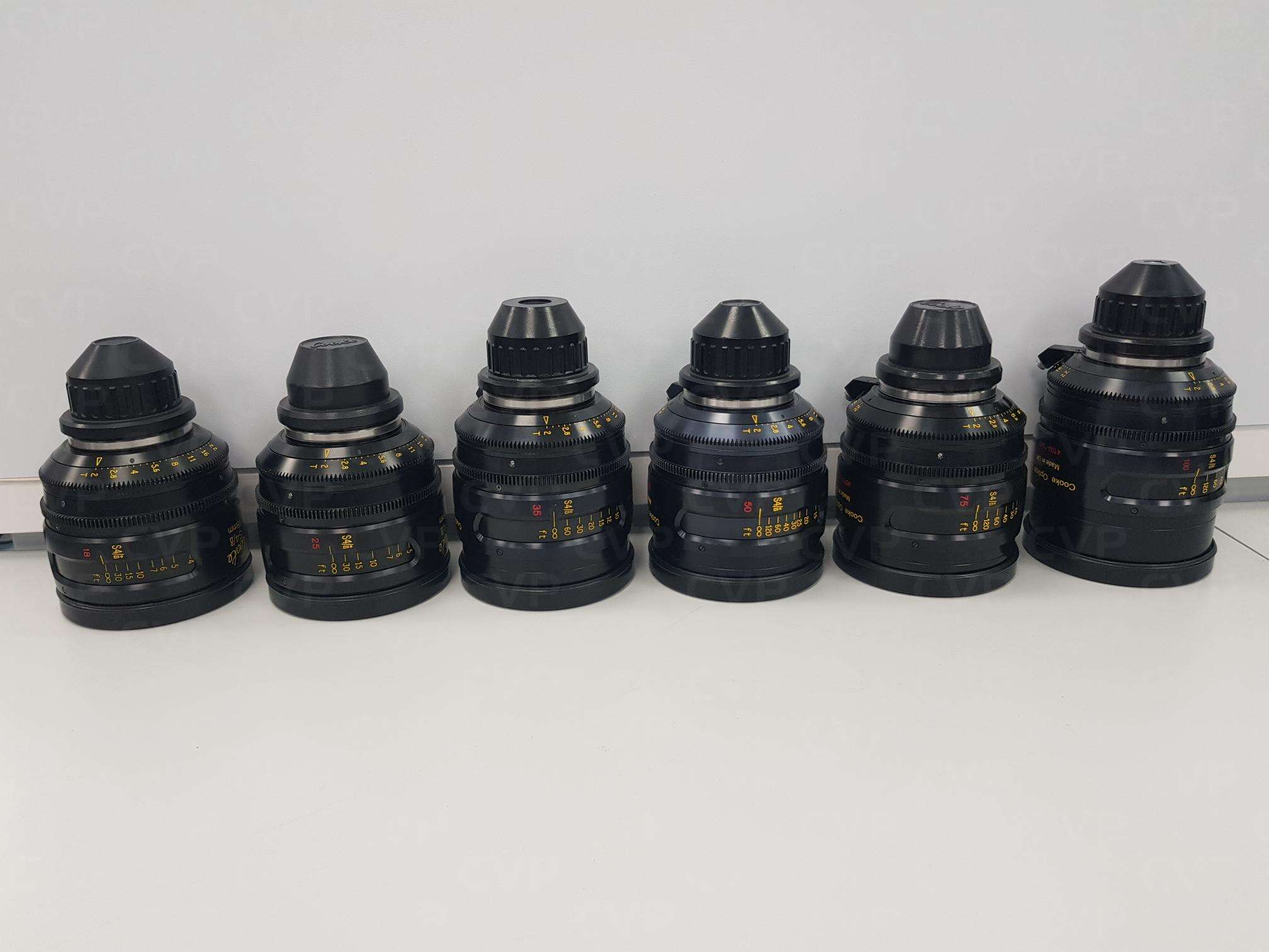 Buy - Used Cooke Set of Six S4/i T2 Lenses - PL - Feet (S4I-SET1)