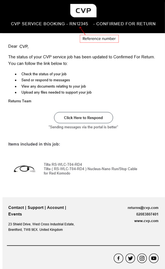 CVP.com - Support - Our Returns Policy