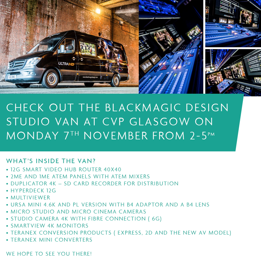 CVP.com - Blackmagic Van - Check out the Blackmagic Design Studio Van ...