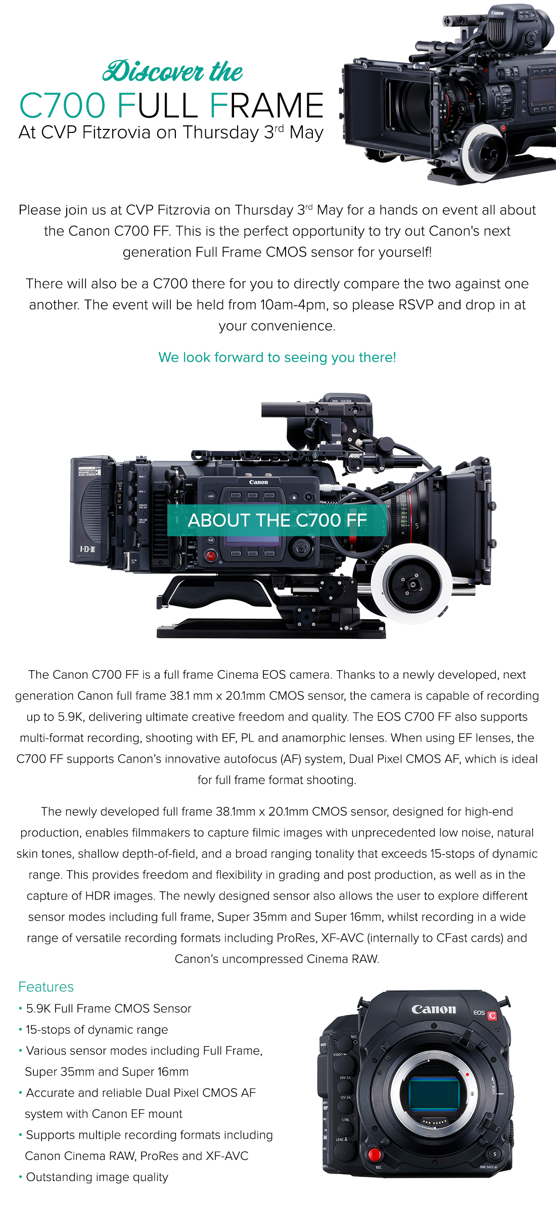 CVP.com - Discover the C700 FF - This is the perfect opportunity to try ...