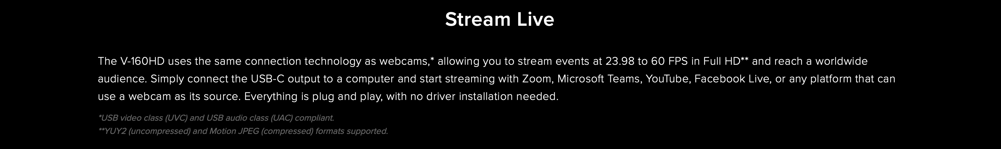 Buy - Roland V-160HD Streaming Video Switcher (V-160HD)