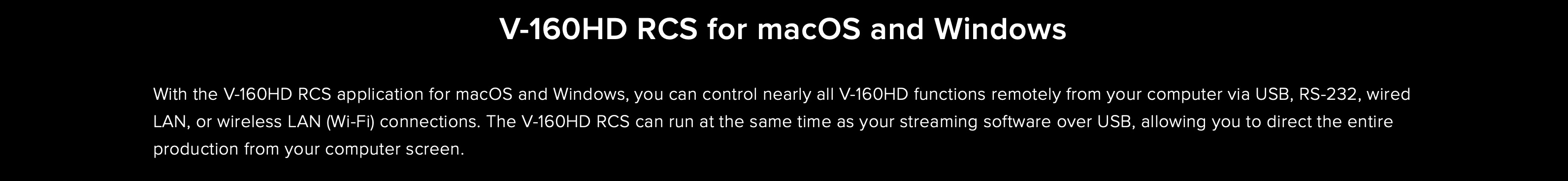 Buy - Roland V-160HD Streaming Video Switcher (V-160HD)